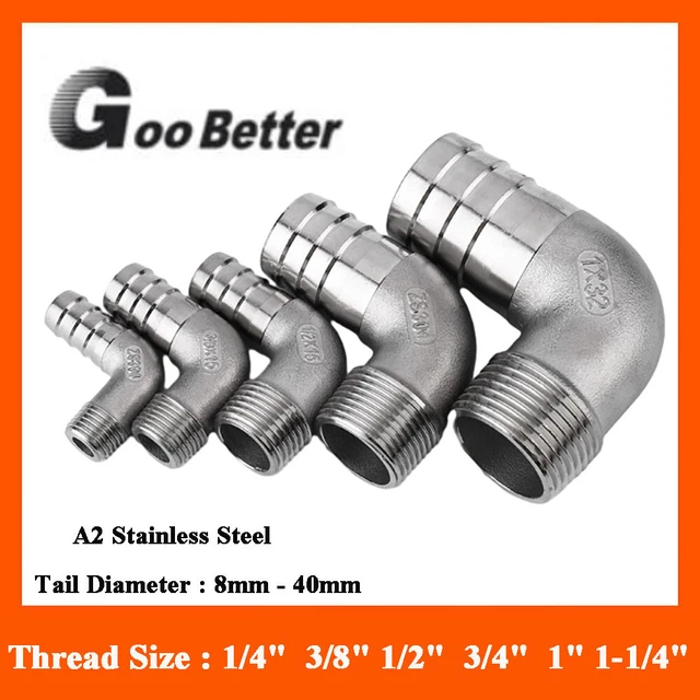 BSP EDELSTAHL V2A Winkel 90° Schlauchtülle Mit Außengewinde Schlauchverbinder EUR 3,56 - PicClick DE