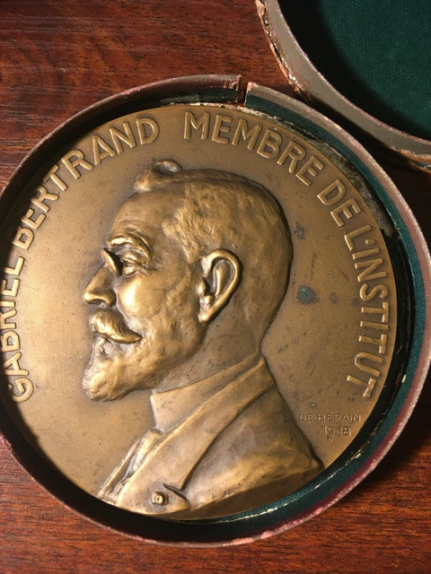 MÉDAILLE EN BRONZE Gabriel Bertrand signée De Hérain 1938 EUR 30,00 ...