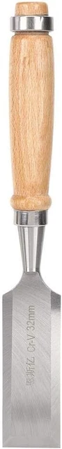 WOOD CHISEL TOOL, Cr-V 32mm Flat Chisel Carpentry Tools, Professional Cutting T £13.73 - PicClick UK