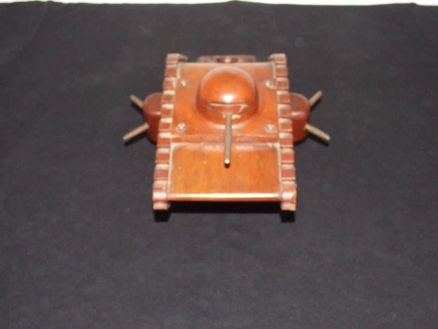A.NICE WW1 WOODEN trench art tank money box £156.72 - PicClick UK