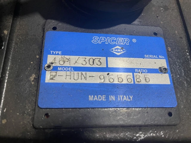 TEREX / MECALAC TA3 TA3s Dumper New Gearbox Complete 1597-1136 Spicer ...