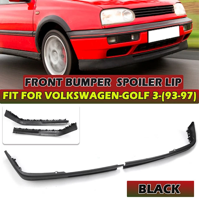 FIT FOR VW Golf MK3 92-97 Black Front Bumper Spoiler Splitter Lip ...