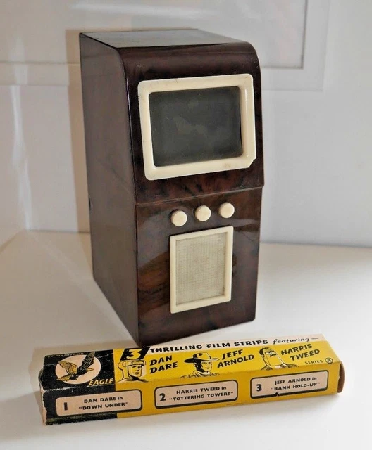 VINTAGE SEL TELEVISION VIEWER & MERIT EAGLE DAN DARE FILM STRIPS 1950s ...