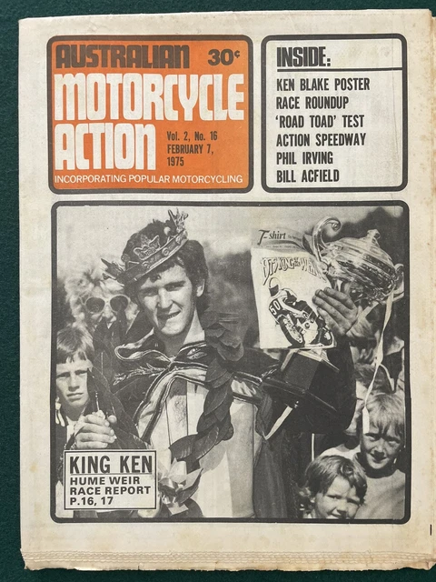 VINTAGE AUSTRALIAN MOTORCYCLE Action 1975 Vincent HRD Honda 750 Suzuki ...