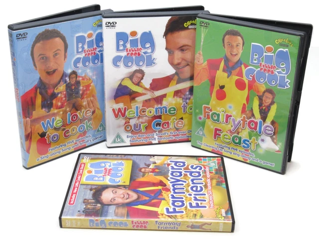 BIG COOK LITTLE Cook DVD Bundle Cbeebies Kids TV Cookery Educational 4 ...