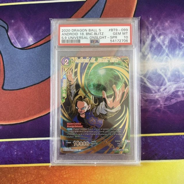 DRAGON BALL DBS TCG 2020 Android 18, Bionic Blitz SPR BT9-099 PSA 10 $80.00 - PicClick AU