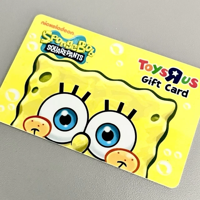 SPONGEBOB SQUAREPANTS RARE TOYS R US Card Nickelodeon Vintage ...