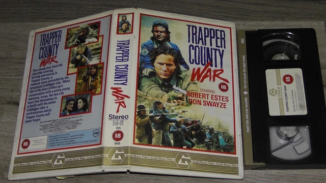 TRAPPER COUNTY WAR VHS Video Big Box Ex Rental Cert Guild Action Thriller £5.50 - PicClick UK