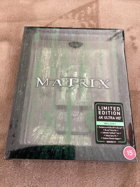 MATRIX - BLU-RAY SteelBook 4K Ultra HD - New & Sealed - Plastic Case ...