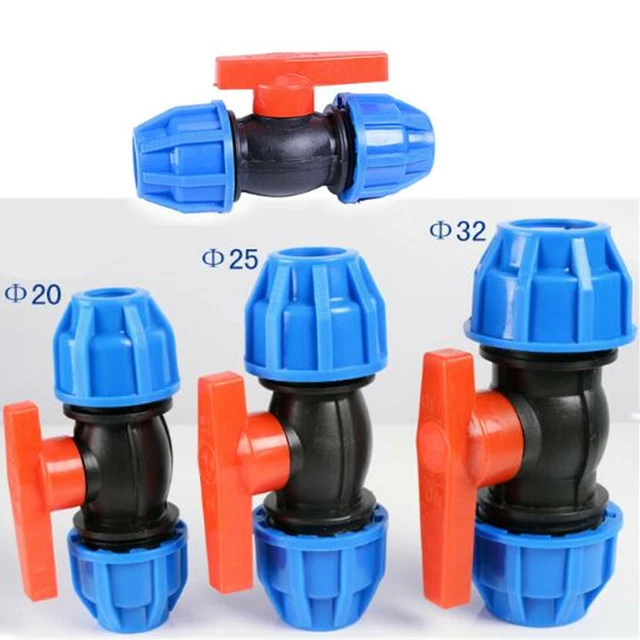 ALKATHENE WATER PIPE Compression Or Stop Tap Valve For HDPE Ends 20mm ...
