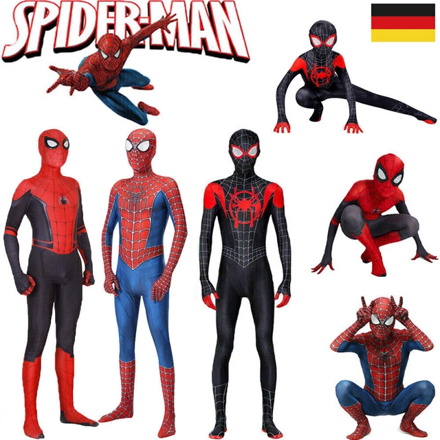 Costume Spiderman Bambini Marvel Spider Man Tuta Jumpsuit Tuta Gioco