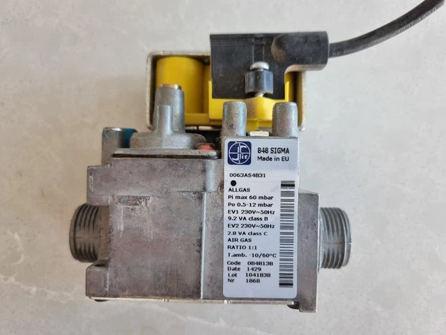 WORCESTER 848 SIGMA Gas Solenoid Valve 0063AS4831 £20.00 - PicClick UK