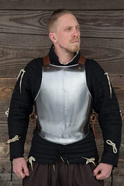 LARP 18GA STEEL RFB Medieval Cuirass Knight Breastplate Warrior Armor ...