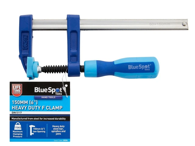 BLUESPOT TOOLS HEAVY-DUTY F-Clamp 50 x 150mm £5.32 - PicClick UK