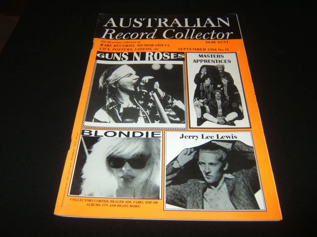 AUSTRALIAN RECORD COLLECTOR Magazine Guns N' Roses Blondie Masters ...