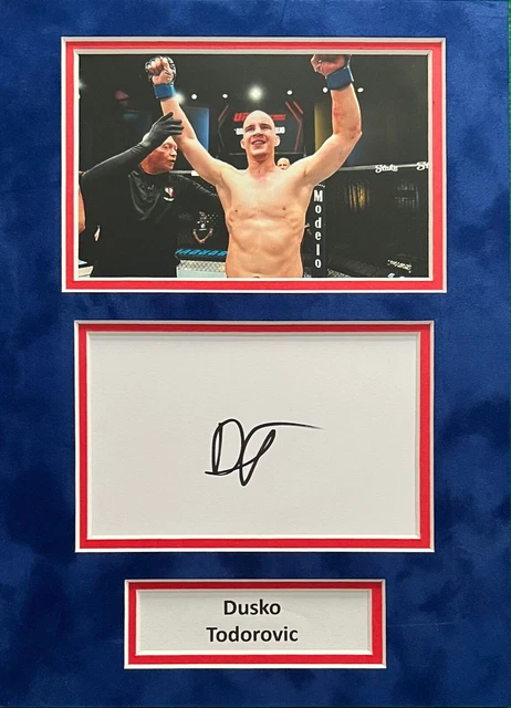 DUSKO TODOROVIC FIRMATO a mano A4 Montato Fotografo UFC EUR 42,33 ...