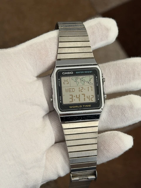 RARE VINTAGE CASIO World Time A300U Men’s Digital Watch Module 643 JDM ...