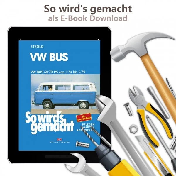 VW BUS TRANSPORTER T2 Type 2 1974-1979 How's Made Shop Manual eBook £22 ...