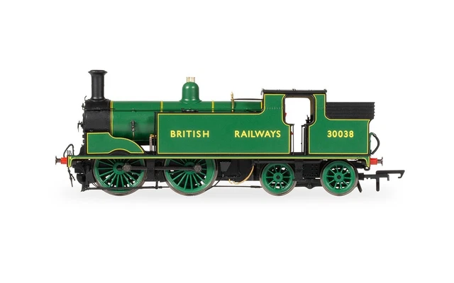 HORNBY R30140 BR M7 Class 0-4-4T 30038 Green Model Steam Locomotive Oo ...