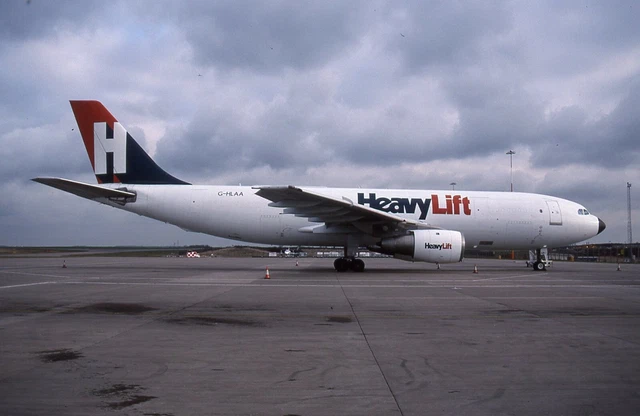 AIRCRAFT COLOUR SLIDE N421 HEAVYLIFT AIRBUS A300 reg G-HLAA £2.99 ...