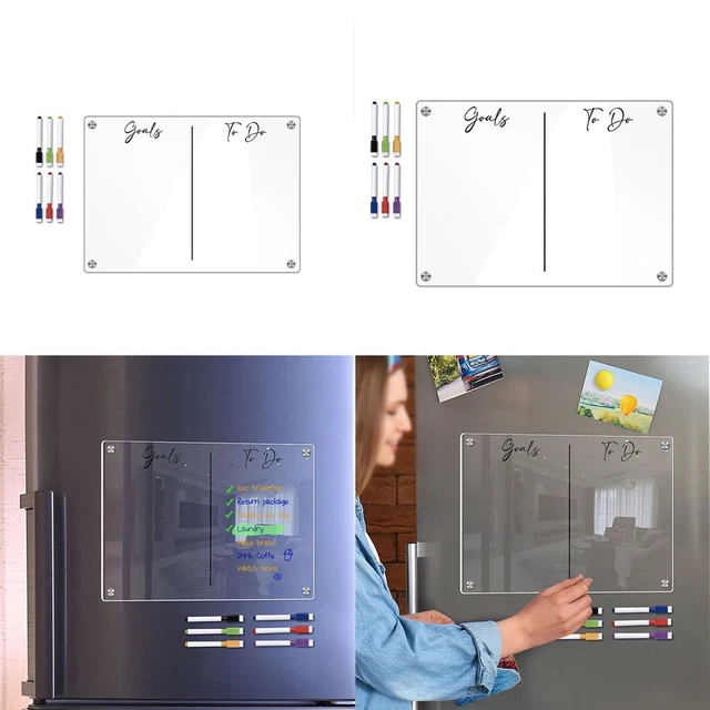 ENSEMBLE CALENDRIER HEBDOMADAIRE aimant réfrigérateur effaçable facile ...