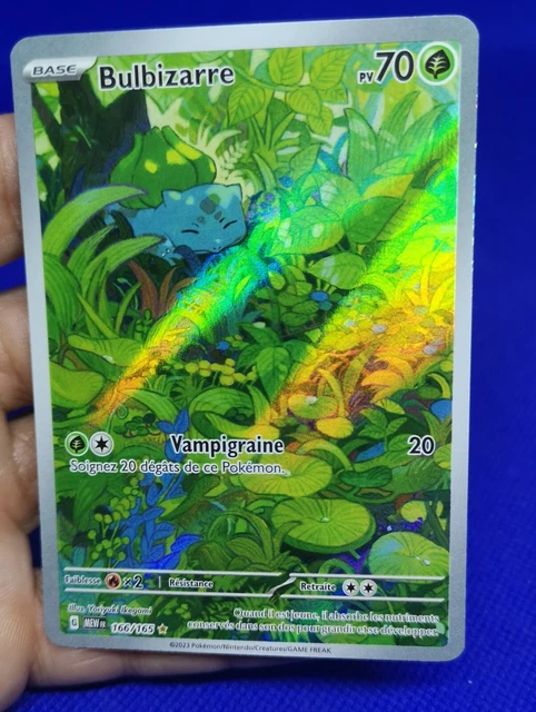 CARTE POKÉMON ÉCARLATE et Violet 151 Bulbizarre AR Secrète 166/165 Neuf ...