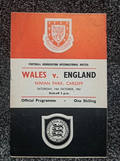WALES V ENGLAND 1961 International £4.35 - PicClick UK