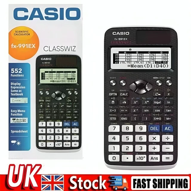 CASIO FX-991EX CLASSWIZ Advanced Engineering Scientific Calculator 552 ...