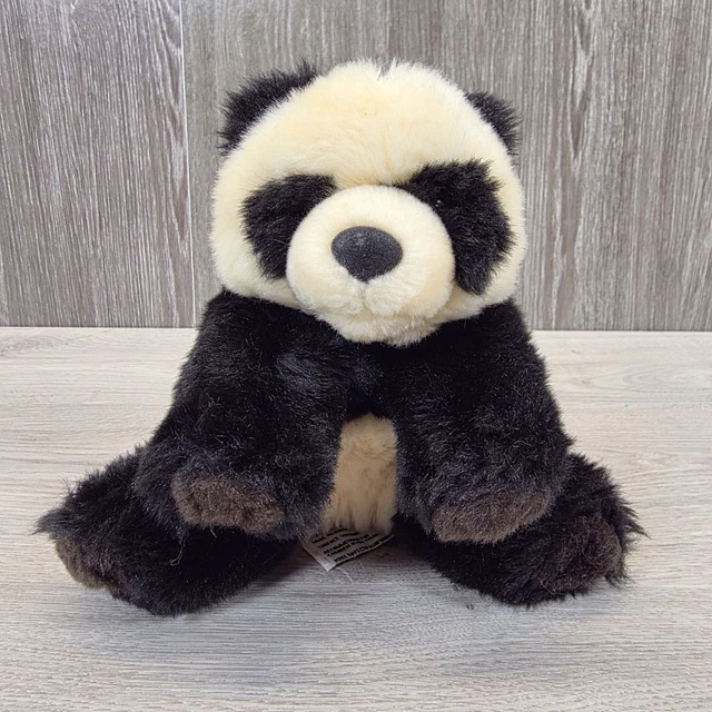 WWF BLACK & Cream Panda, Keel Velvet Plush Soft Toy Approx 6.5 Inches £ ...