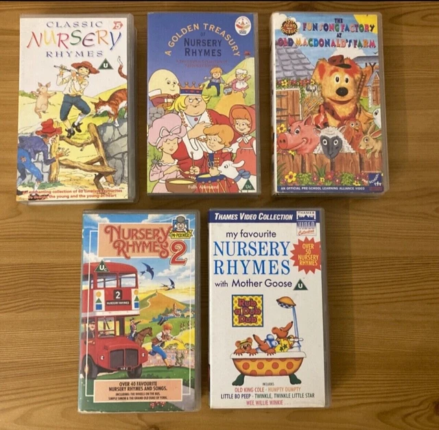 NURSERY RHYME VHS Tape Bundle (Check Pictures and Description) £3.50 ...