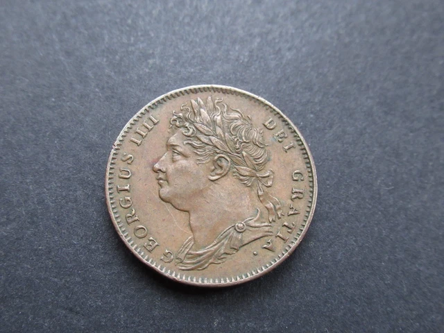 1825 GEORGE IV Copper Farthing Coin Nice Collectable Condition £12.94 ...