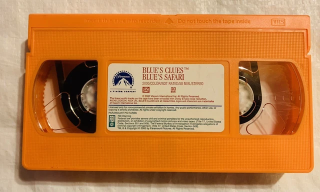 2 BLUES CLUES VHS Tapes: Blues Safari & ABC's and 123s, 1999 & 2000 £21 ...