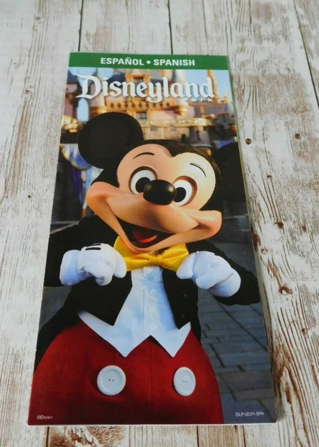 DISNEY DISNEYLAND PARK Mickey Mouse Spanish Guide Map £4.72 - PicClick UK