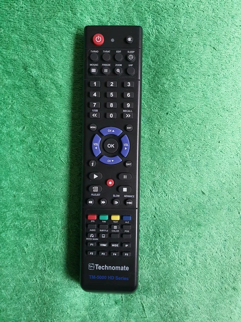 TECHNOMATE TM-5000 HD Series Remote Control For Techomate Satellite ...