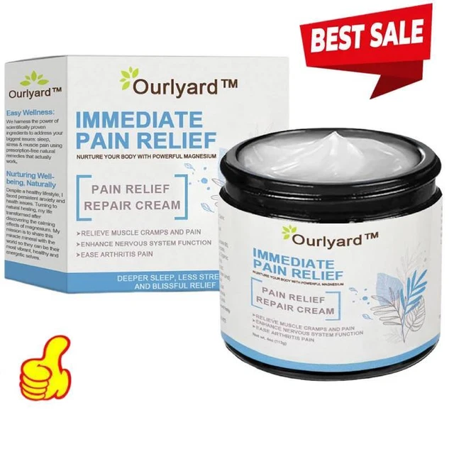 OURLYARD MAGNESIUM PAIN Relief Healing Cream - Professional Joint ...