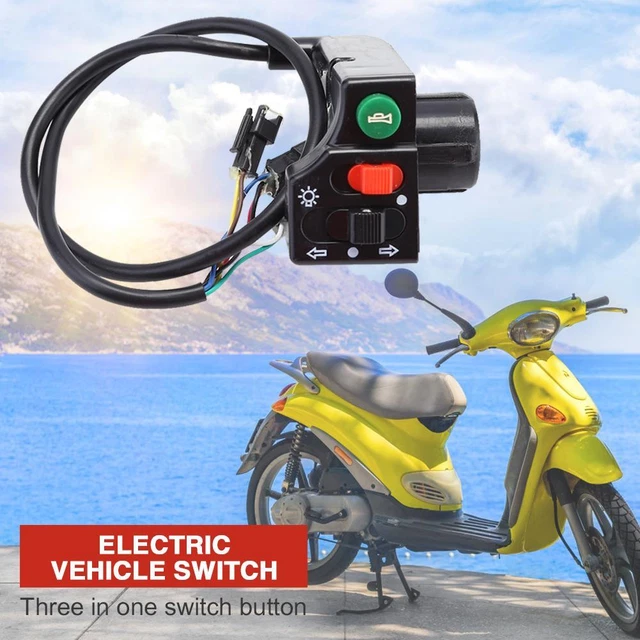 3 IN 1 Electric Bicycle Switches Ebike Turning Lamp Headlight Horn Switch Button EUR 3,89 ...