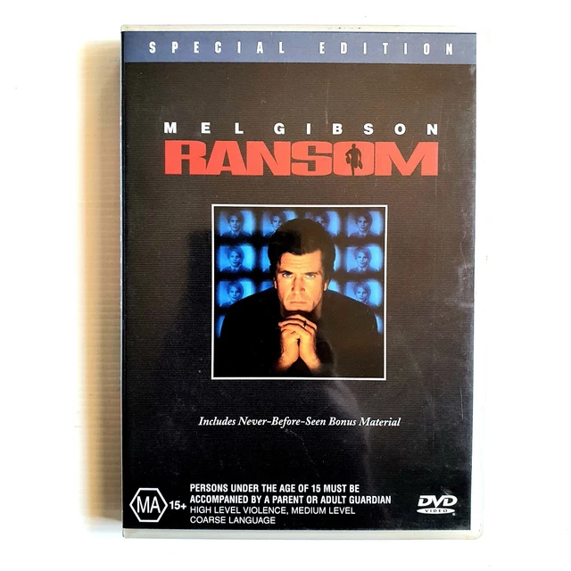 RANSOM DVD 1996 Thriller Drama Action, Mel Gibson, Rene Russo Region 4 ...