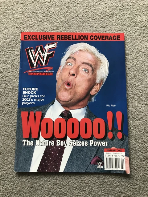 WWE/WWF MAGAZINE FEBRUARY 2002 Ric Flair Trish Stratus £10.00 - PicClick UK
