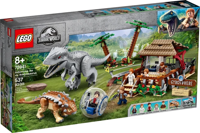 LEGO JURASSIC WORLD Indominus Rex vs. Ankylosaurus Set 75941 Dinosaur ...