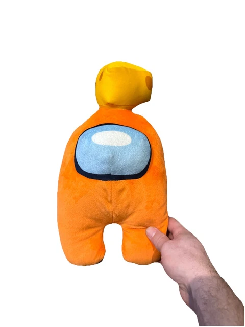 AMONG US 13 Inch Plush Soft Toy Orange Crewmate with Cheese Hat £14.99 ...