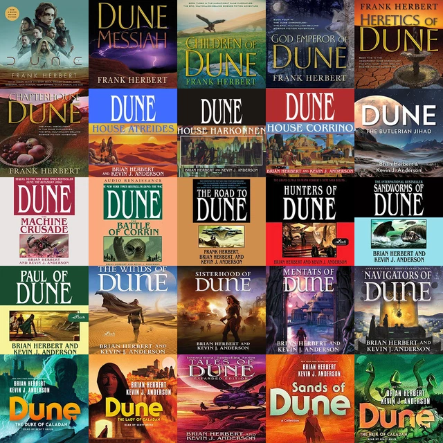 THE DUNE SERIES By Frank And Brian Herbert (26 audiobook 485 hrs ...