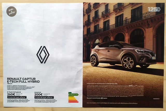 PAPER ADVERTISING - 2024 Renault Captur E-Tech Full Hybrid Cars $3.43 ...