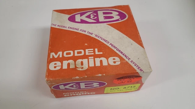 VINTAGE K&B MODEL Engine No. 6712 VECO .19 in Original Box with papers ...