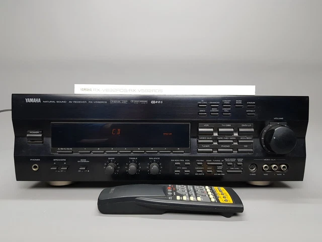 YAMAHA RX-V592 RDS Natural Sound AV Receiver with Remote EUR 93,56 ...