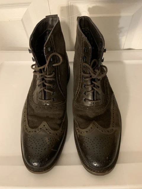 J MURPHY MENS Sz 11M Brown Leather Cap-Toe Ankle Chukka Boots £150.92 ...