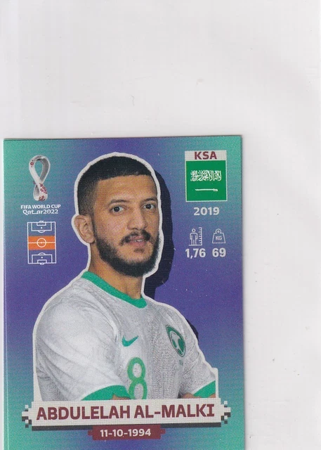 PANINI QATAR WORLD Cup Sticker 2022 Saudi Arabia Nr. KSA 13 Abdulelah ...