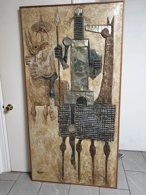 SIGNED MIXED MEDIA on board, DON QUIXOTE by STEWART BOWMAN JOHNSON ...