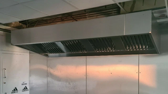 COMMERCIAL KITCHEN EXTRACTION canopy 3m with installation. £2,556.72 ...