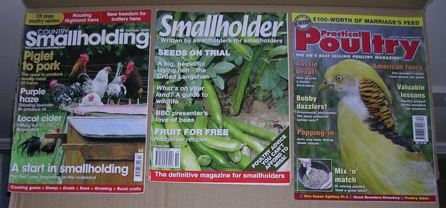 3 MAGAZINES : Smallholder , Country Smallholding , Practical Poultry ...