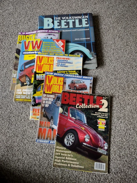 VINTAGE VW BEETLE MAGS AND HARDBACK BOOK, INC BEETLE COLLECTION 2 VOL1 ...